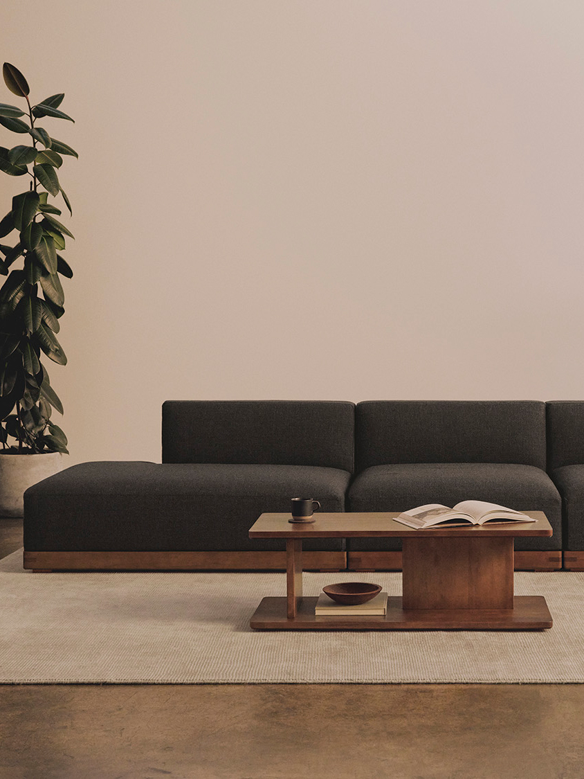 My modular sofa has the minimalism of a cloud couch but without the slouch