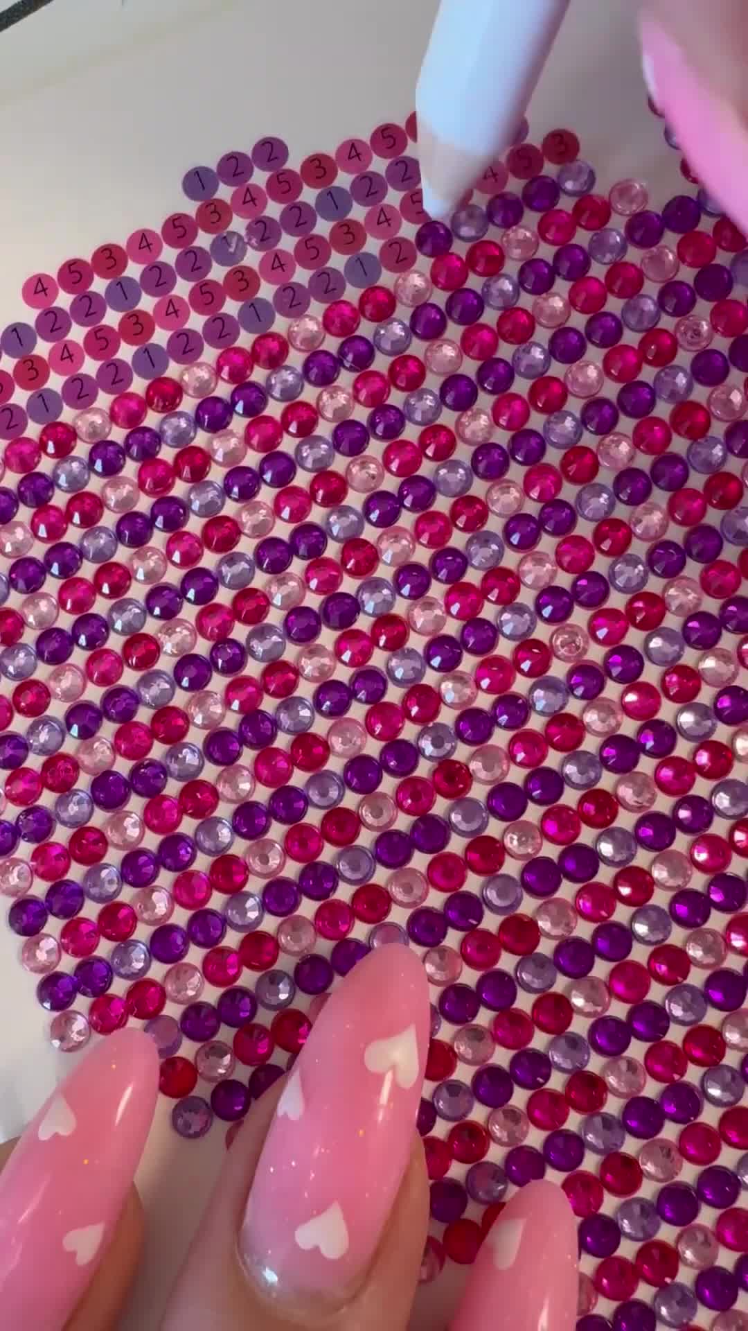 DIY gem heart card | Sparkly Valentine’s Day craft💗