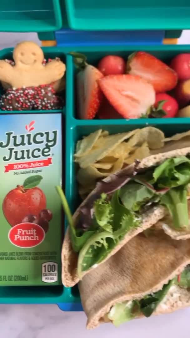 Pita sandwich school lunch idea fun and easy | Christmas | #Shorts # ...