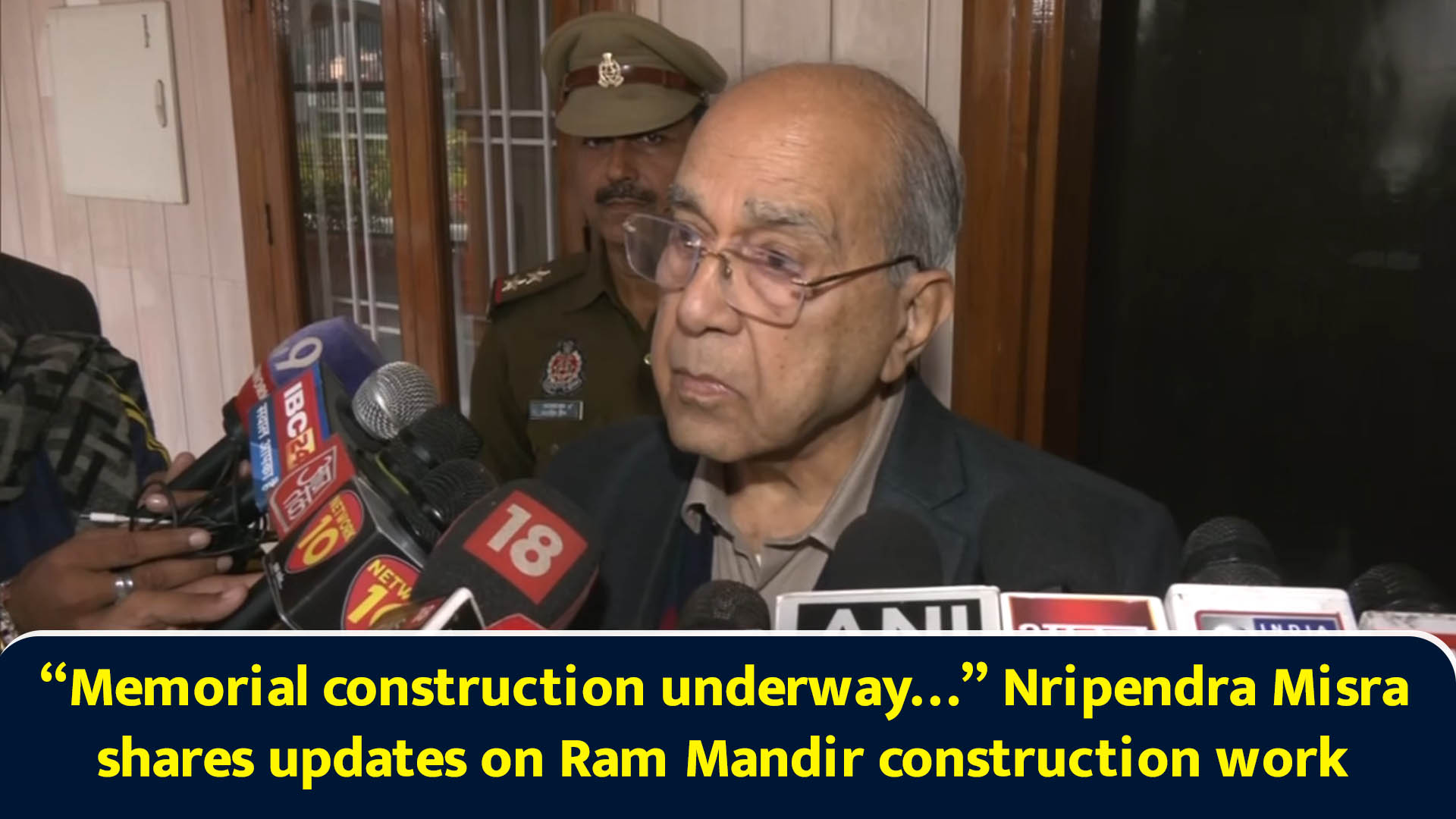 Memorial construction underway… Nripendra Misra shares updates on Ram ...