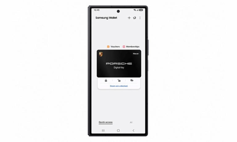 Samsung Wallet’s digital key feature can now unlock your Porsche