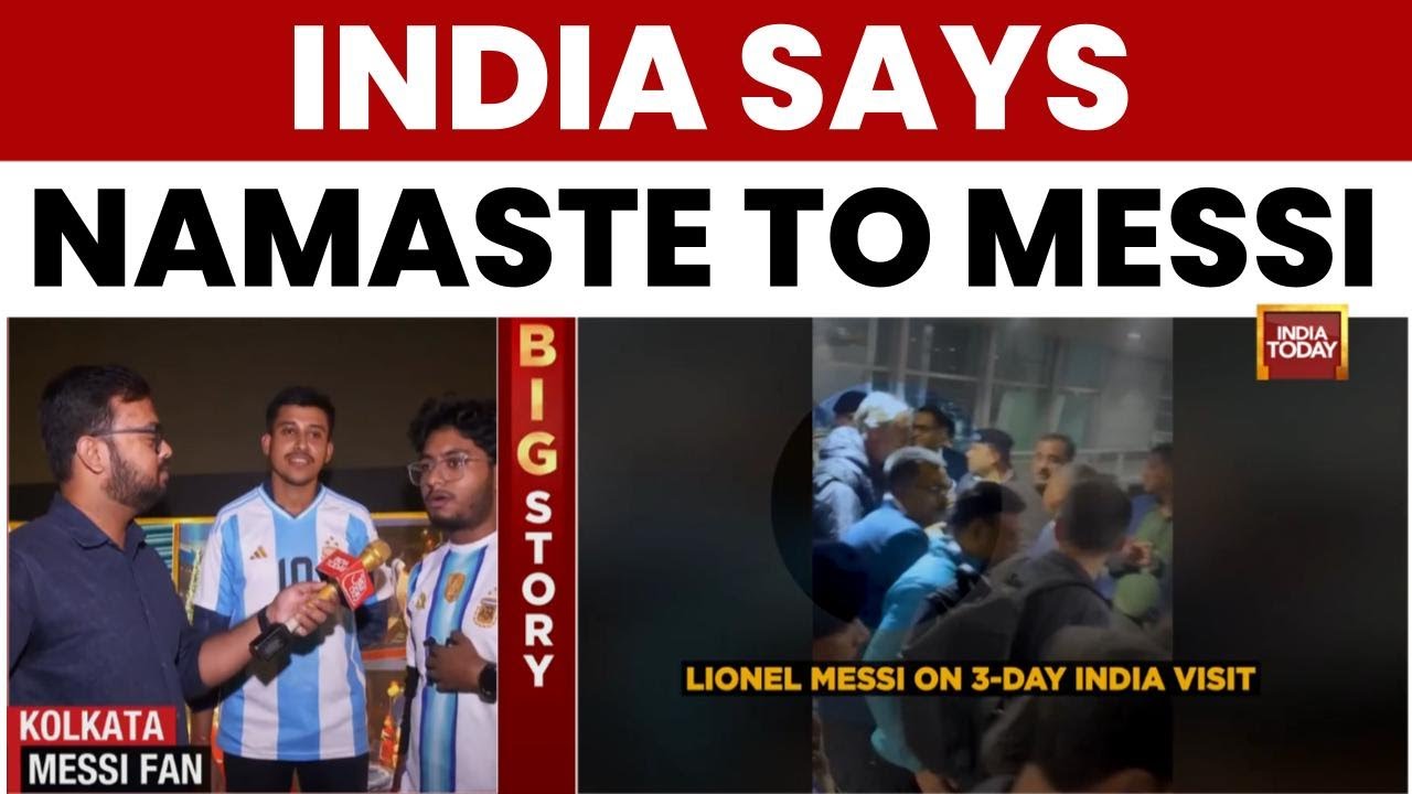 Lionel Messi lands in Kolkata for 3-day tour; to unveil 70-foot statue ...