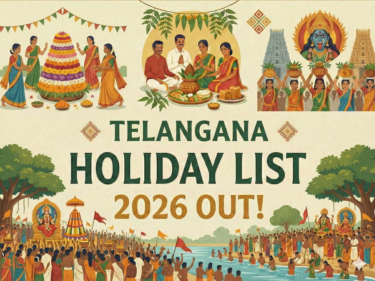 Telangana state holidays 2026 announced: Check Telangana state Govt ...