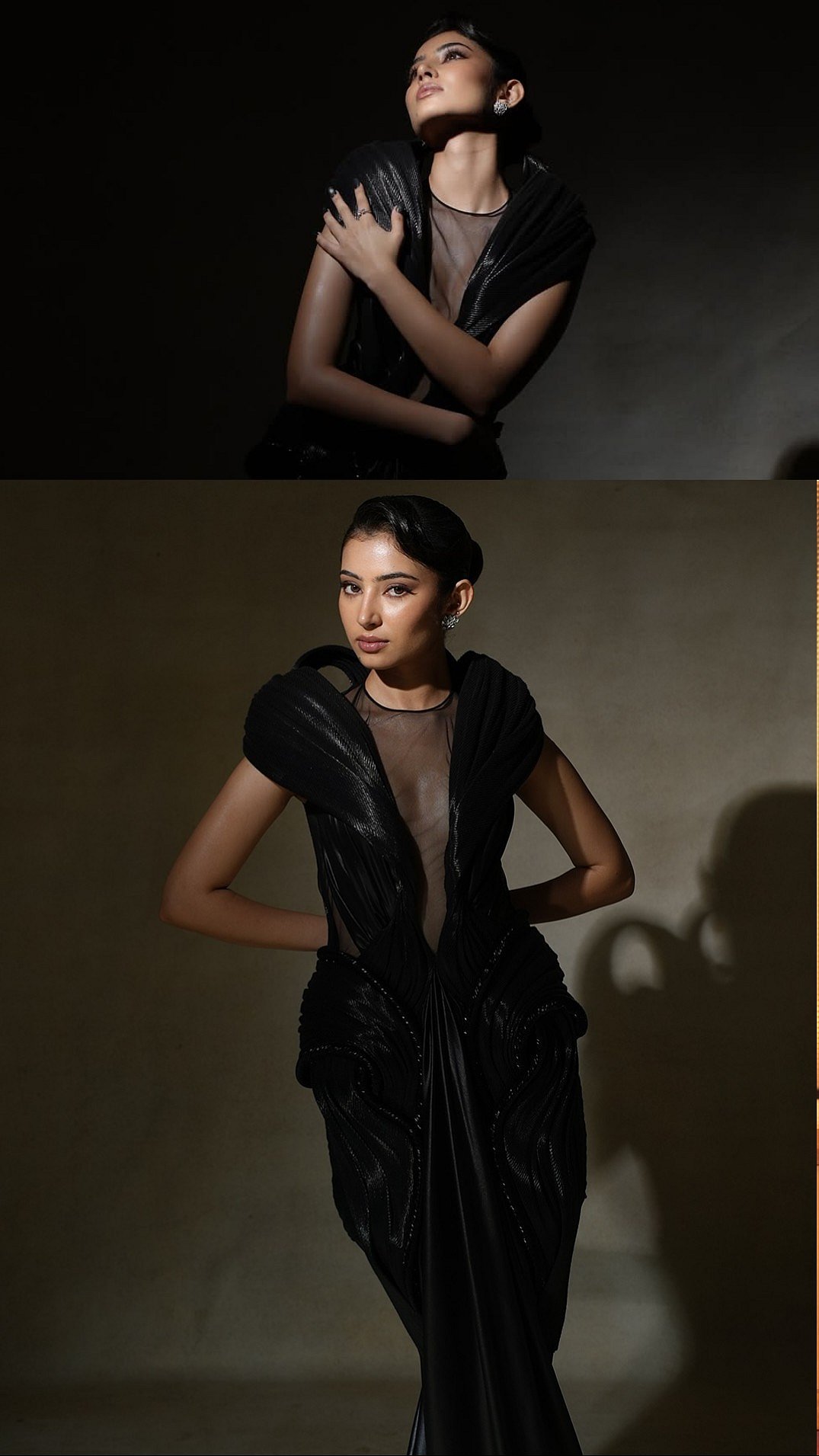 Dhurandhar star Sara Arjun's sculpted black gown proves she's Bollywood ...