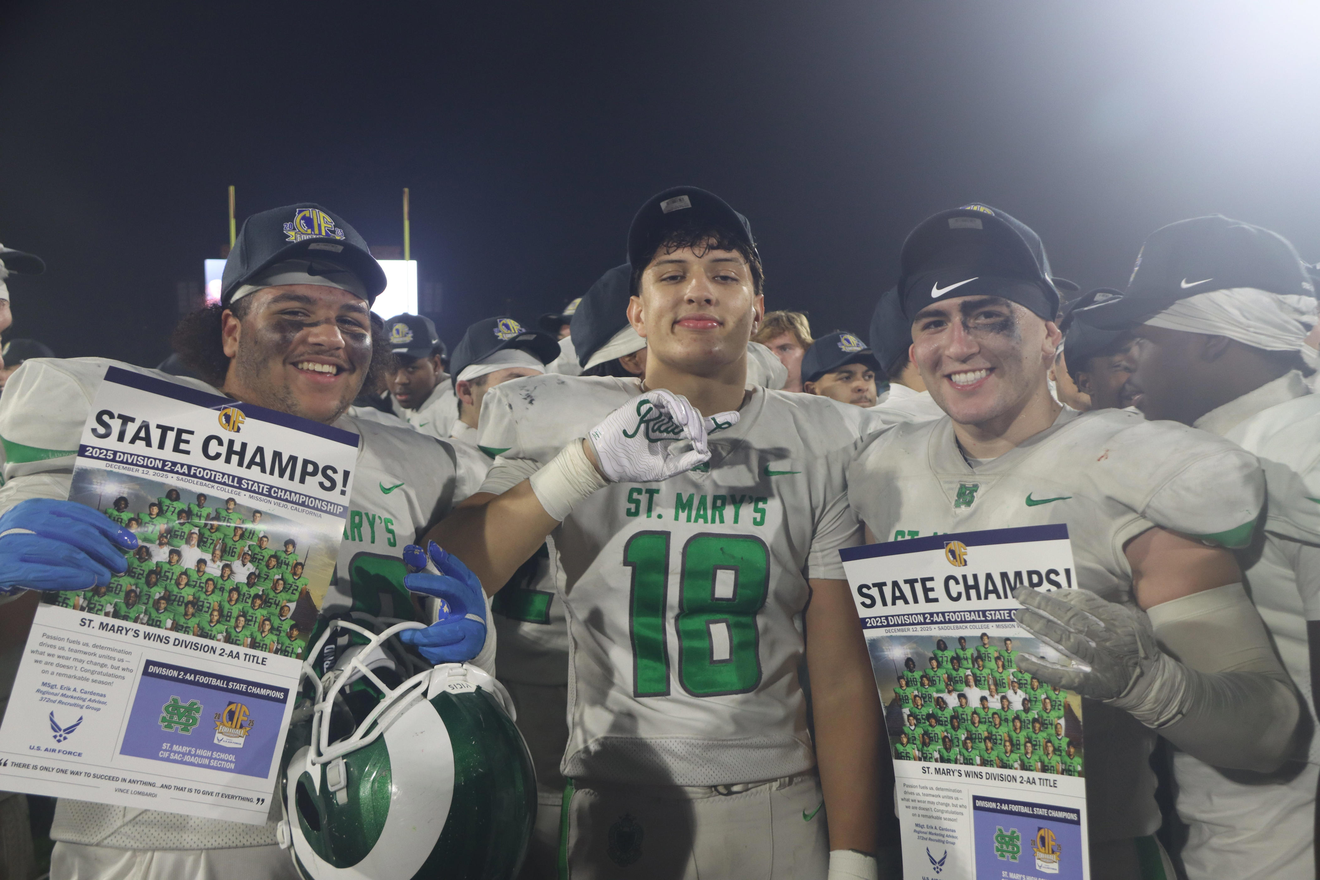 St. Mary's football sneaks by Bakersfield Christian for first-ever CIF ...