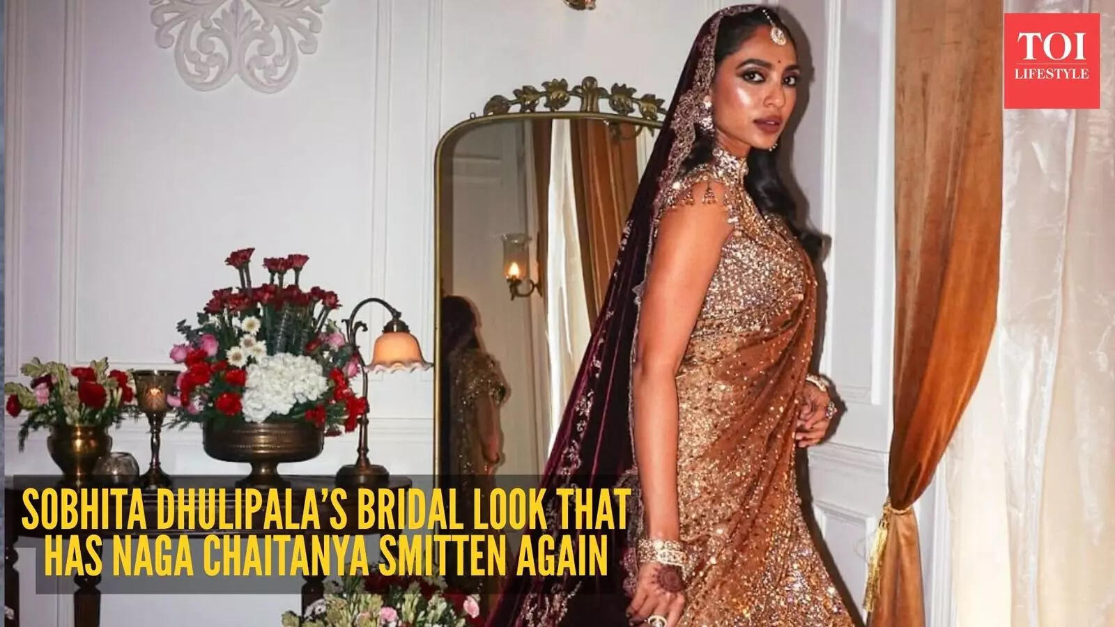Sobhita Dhulipala’s embellished golden bridal moment is enough to make ...