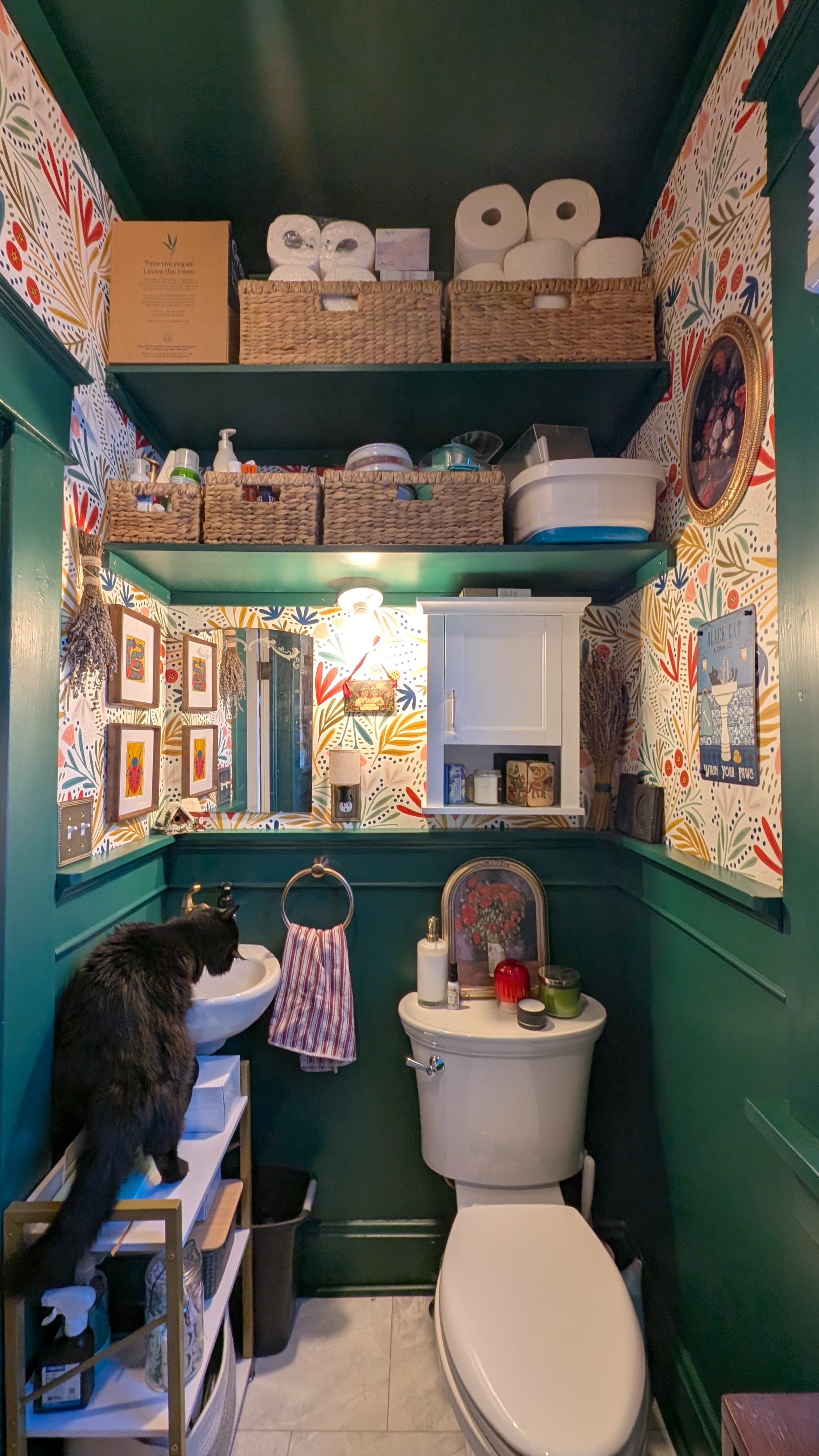 One thing leads to another when renovating half-bath in old house