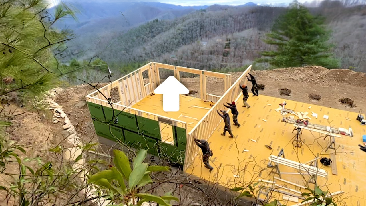 Cabin build progress: Framing the exterior walls