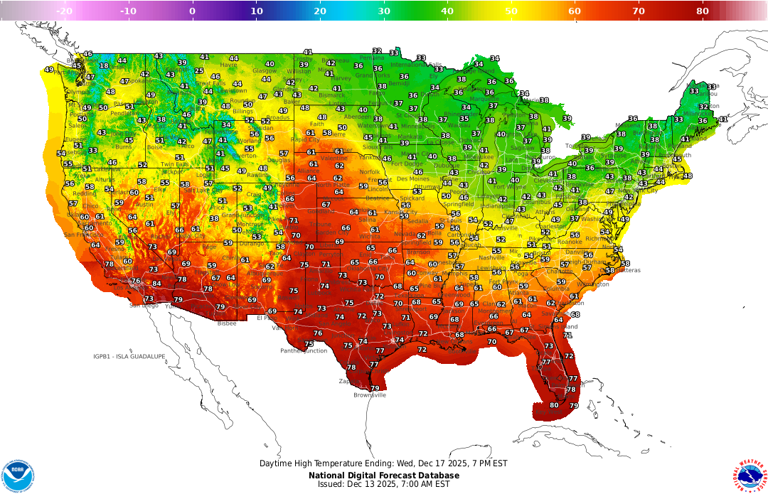A big change in US weather is coming after weekend snow storm