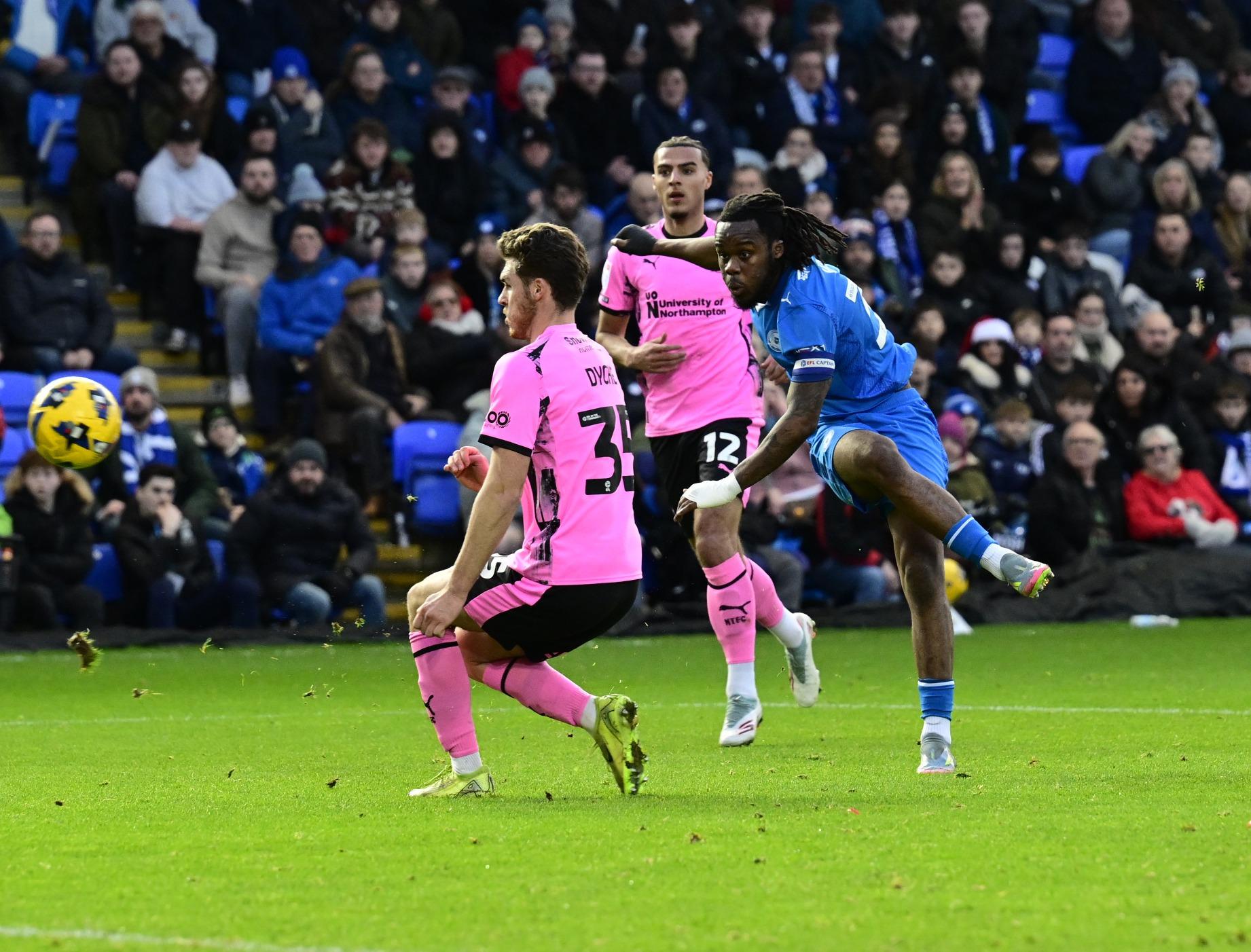 Peterborough United took the derby honours, but they made hard work of ...