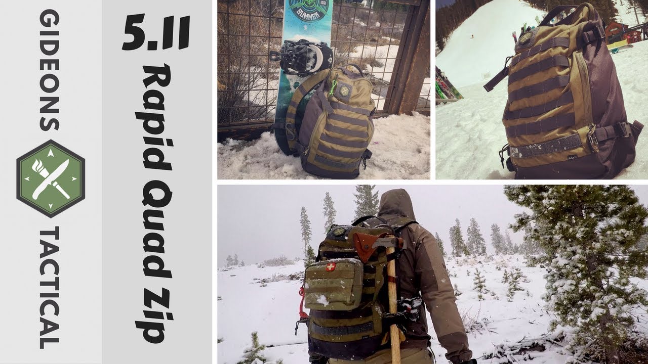 5.11 Rapid Quad Zip pack 4x capability tested