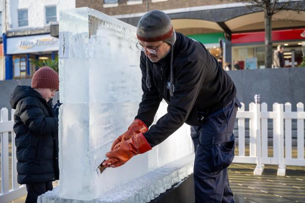 Darlington town centre sparkles with 14 frozen ice creations on festive ...