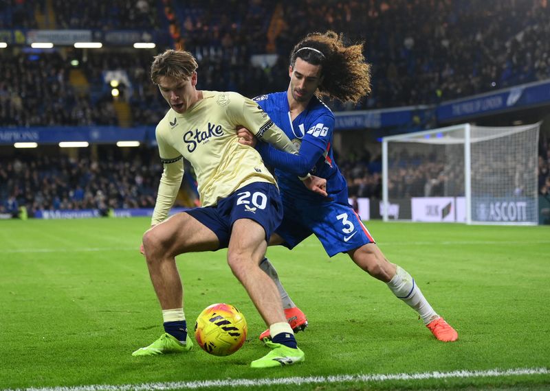 Soccer-Chelsea return to top four with 2-0 win over Everton