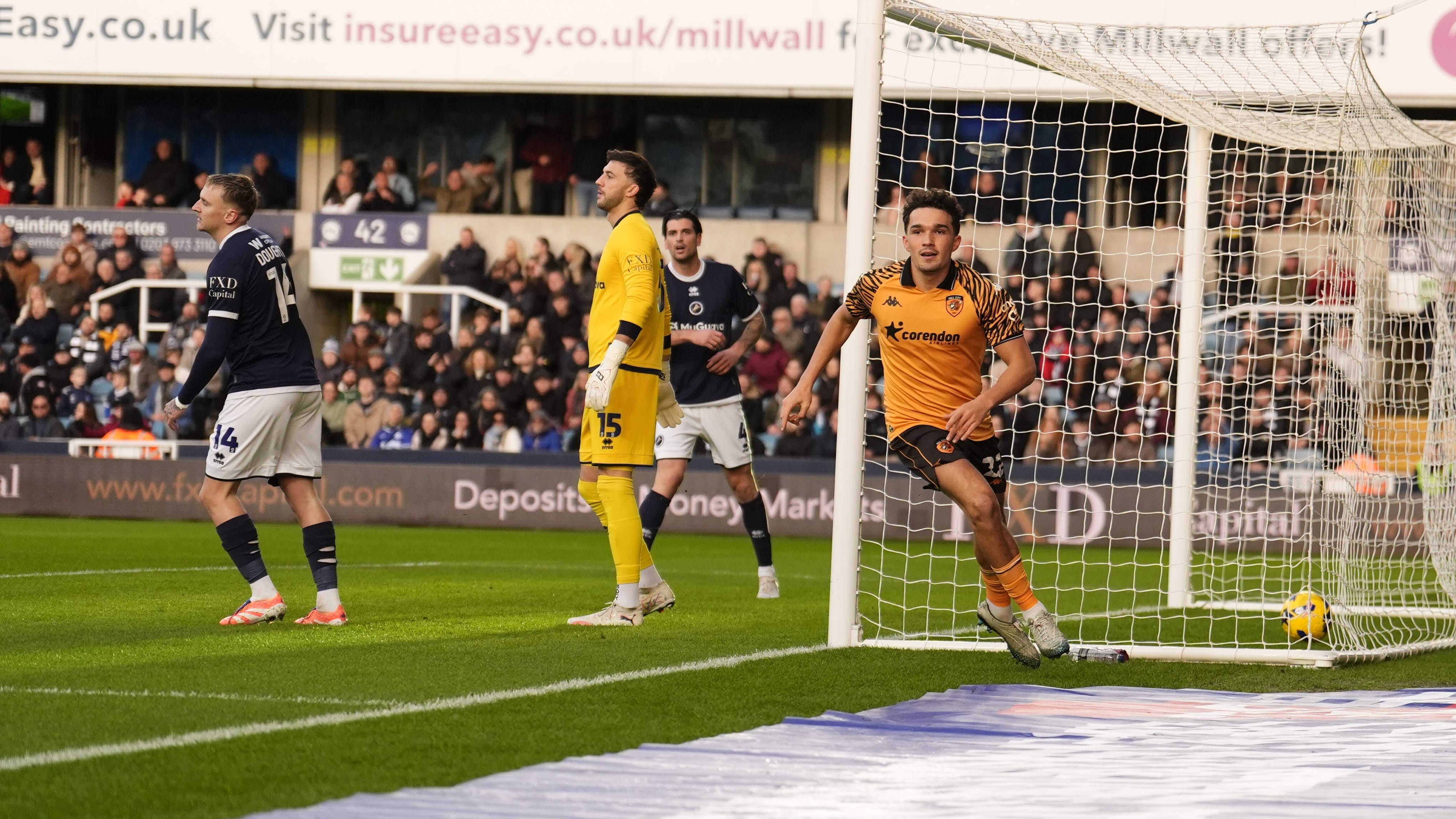 Kyle Joseph brace keeps Hull in play-off places after victory at 10-man ...