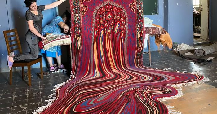 30 of the most psychedelic-looking rugs by Azerbaijani designer Faig Ahmed