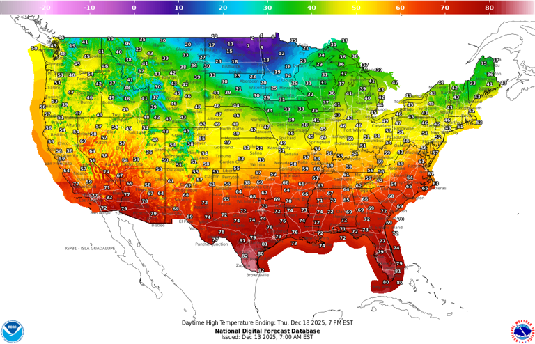 A big change in US weather is coming after weekend snow storm