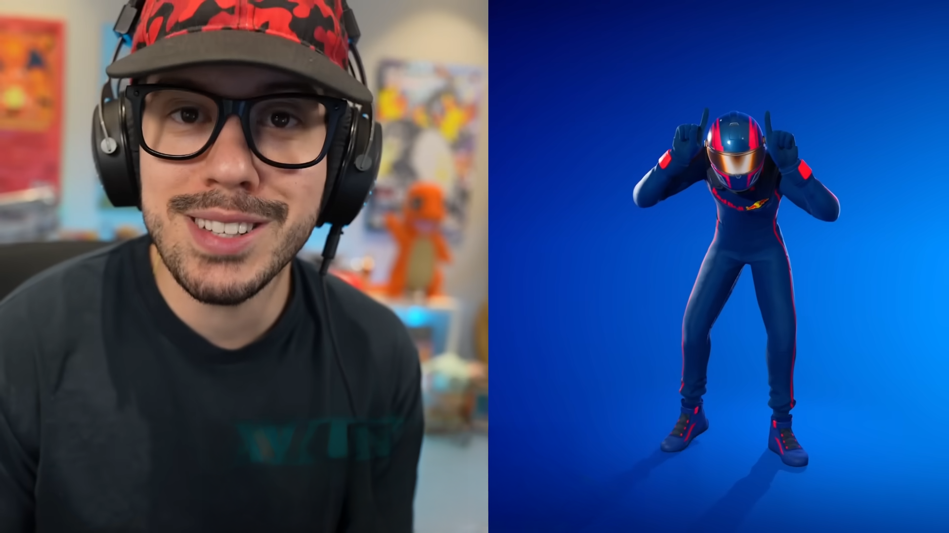 The random F1 team boss challenge in Fortnite