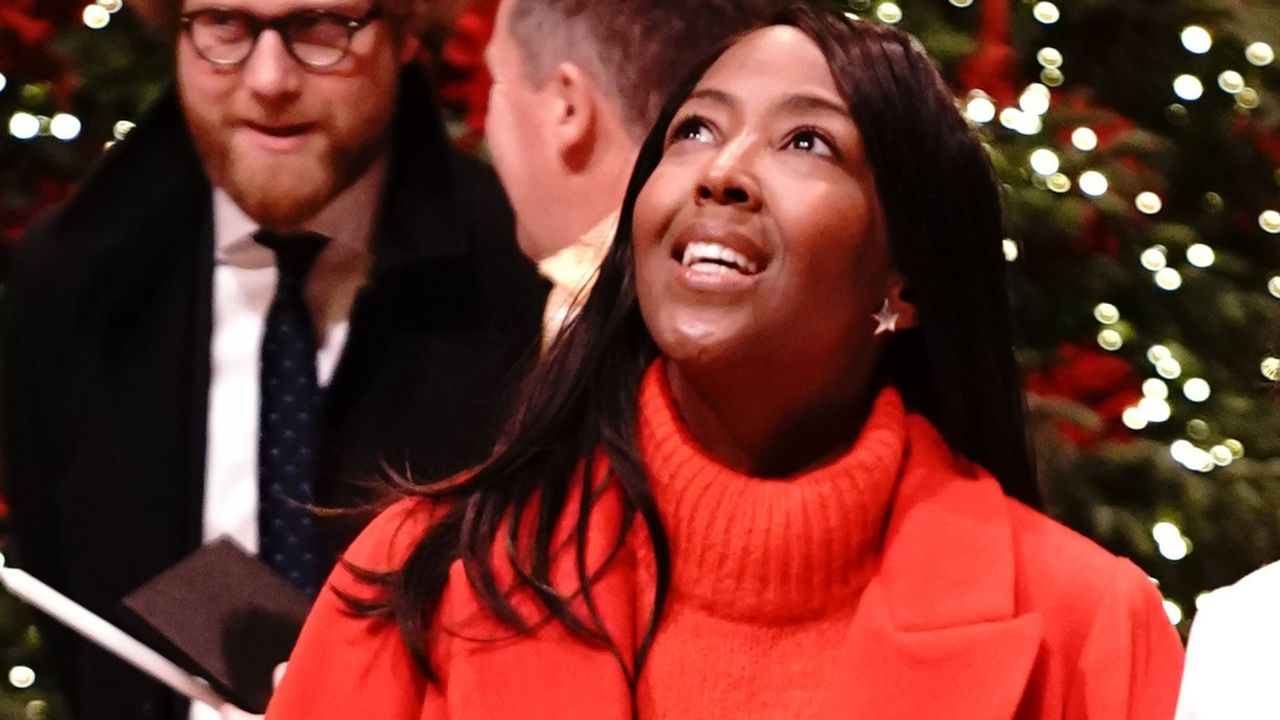 Angellica Bell steps out in the ultimate Christmas Day outfit inspiration
