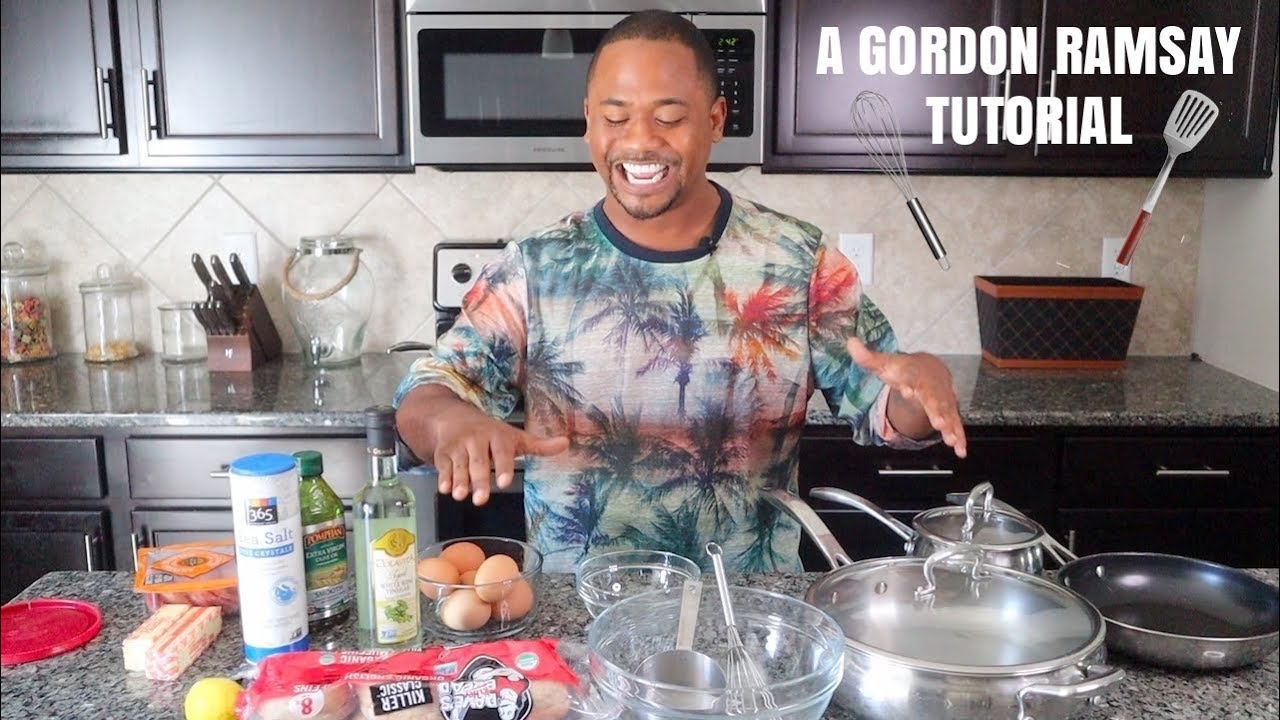 I tried following a Gordon Ramsay eggs Benedict tutorial