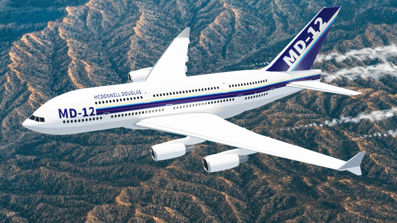 430 seats, 8,000 miles: The MD-12 jumbo jet that came too early