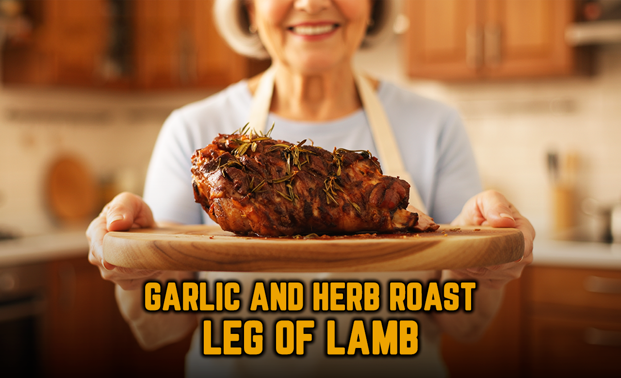 Slow-cooked garlic and herb lamb magic