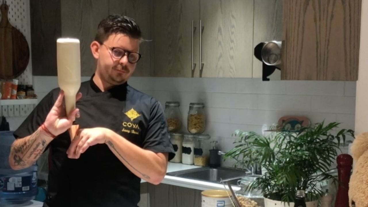 Bartender crafts a charming tinytini for his young son