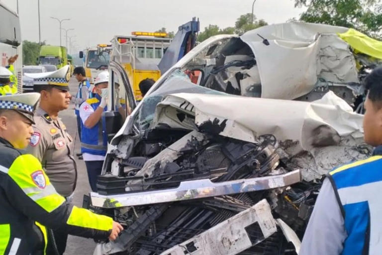 Dugaan penyebab kecelakaan maut tewaskan 2 orang di Tol Malang-Pandaan