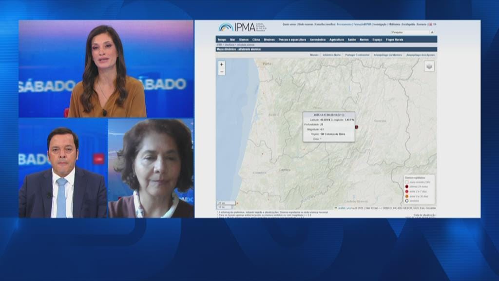IPMA: "A maior perigosidade sísmica concentra-se no sul do país"