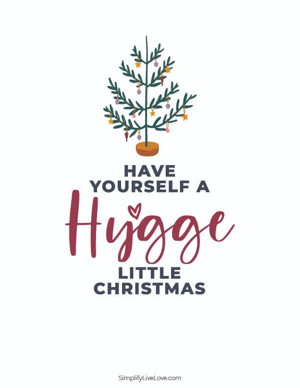 16 cozy ideas for a magical hygge Christmas free printable