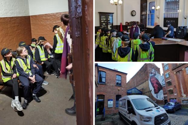 Town's youngest members of the force given a tour of police history