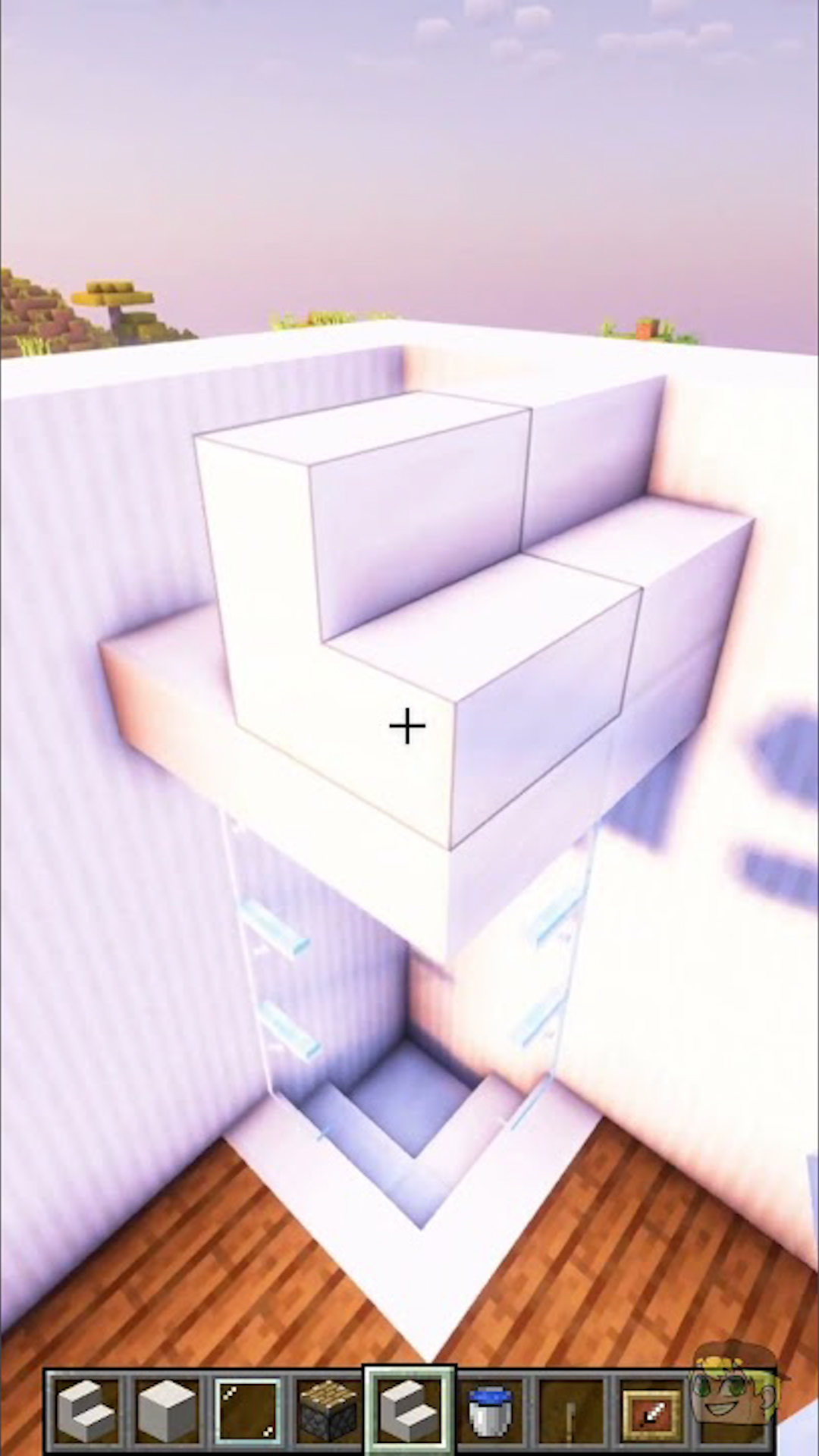 How to build a working shower in Minecraft