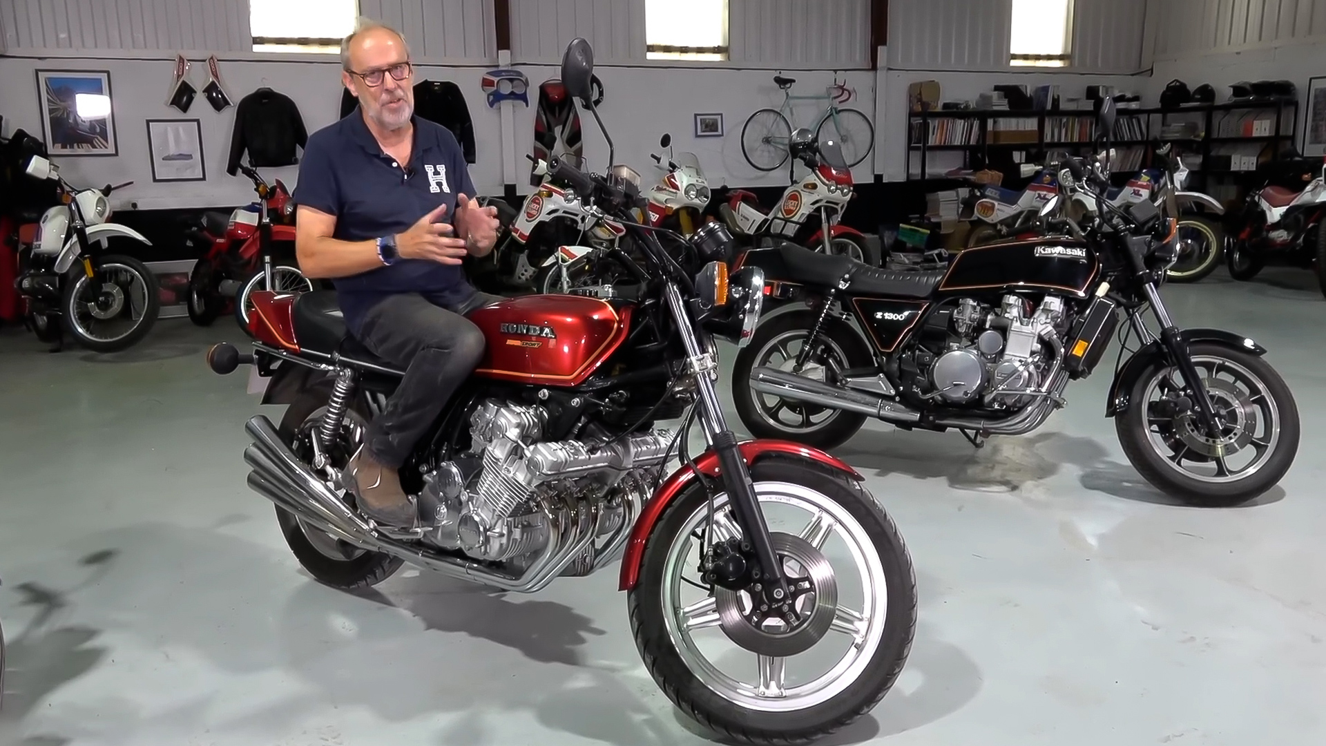 A legendary superbike with six exhaust pipes
