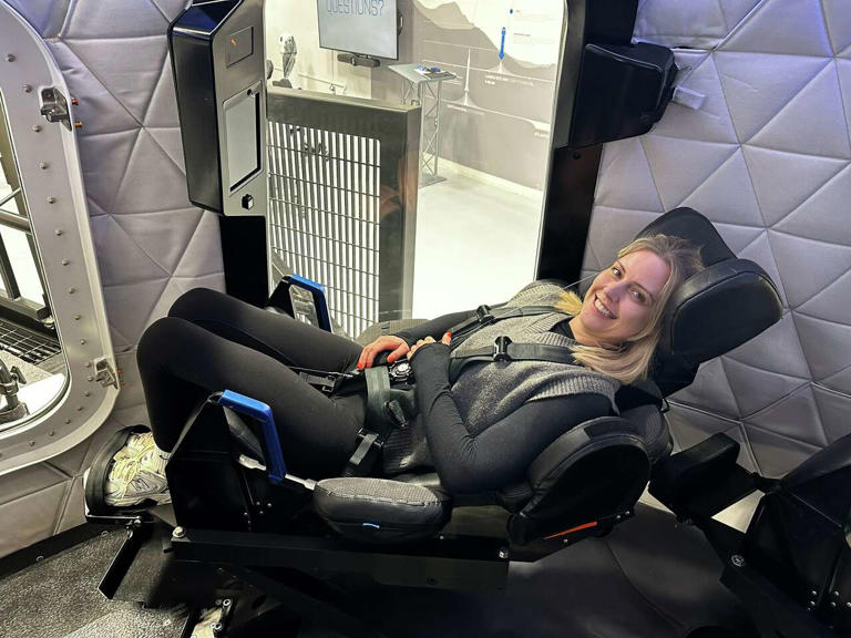 Michaela Benthaus will be the first wheelchair user to fly to space on Blue Origin's next mission