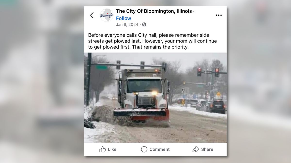 Illinois city supposedly posted about snow removal, 'Your mom gets ...
