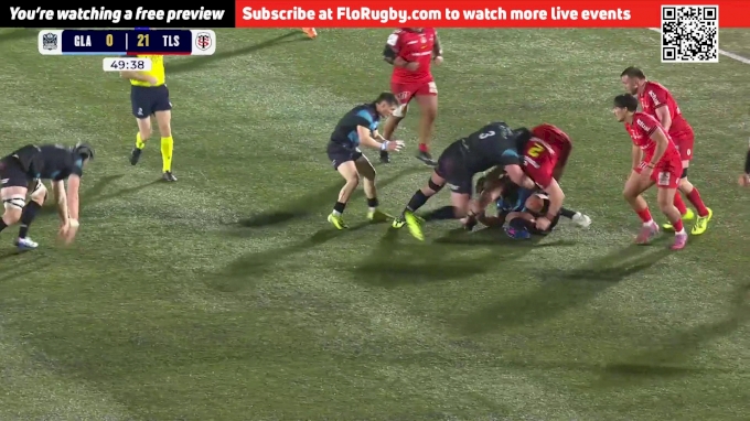 Josh McKay try - Glasgow v Toulouse - 2025-2026 Champions Cup round 2