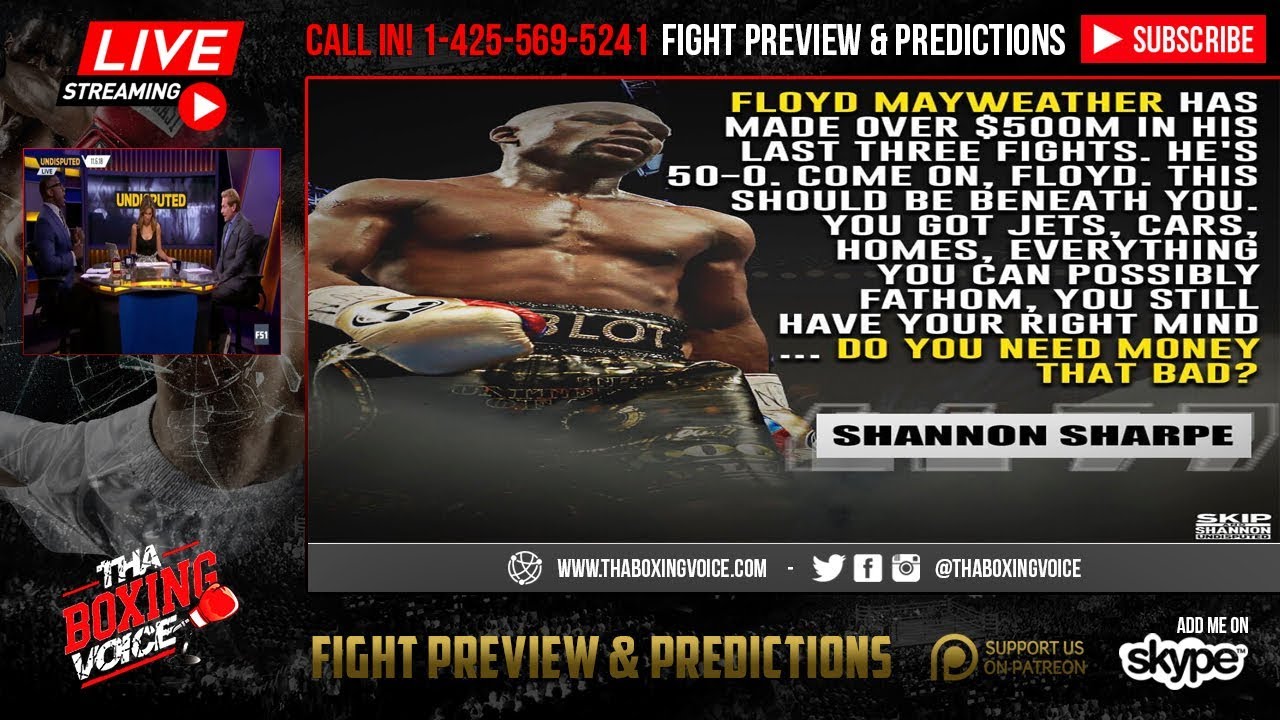 🔴Skip Bayless & Shannon Sharp Rip Mayweather vs. Nasukawa Call it A ...