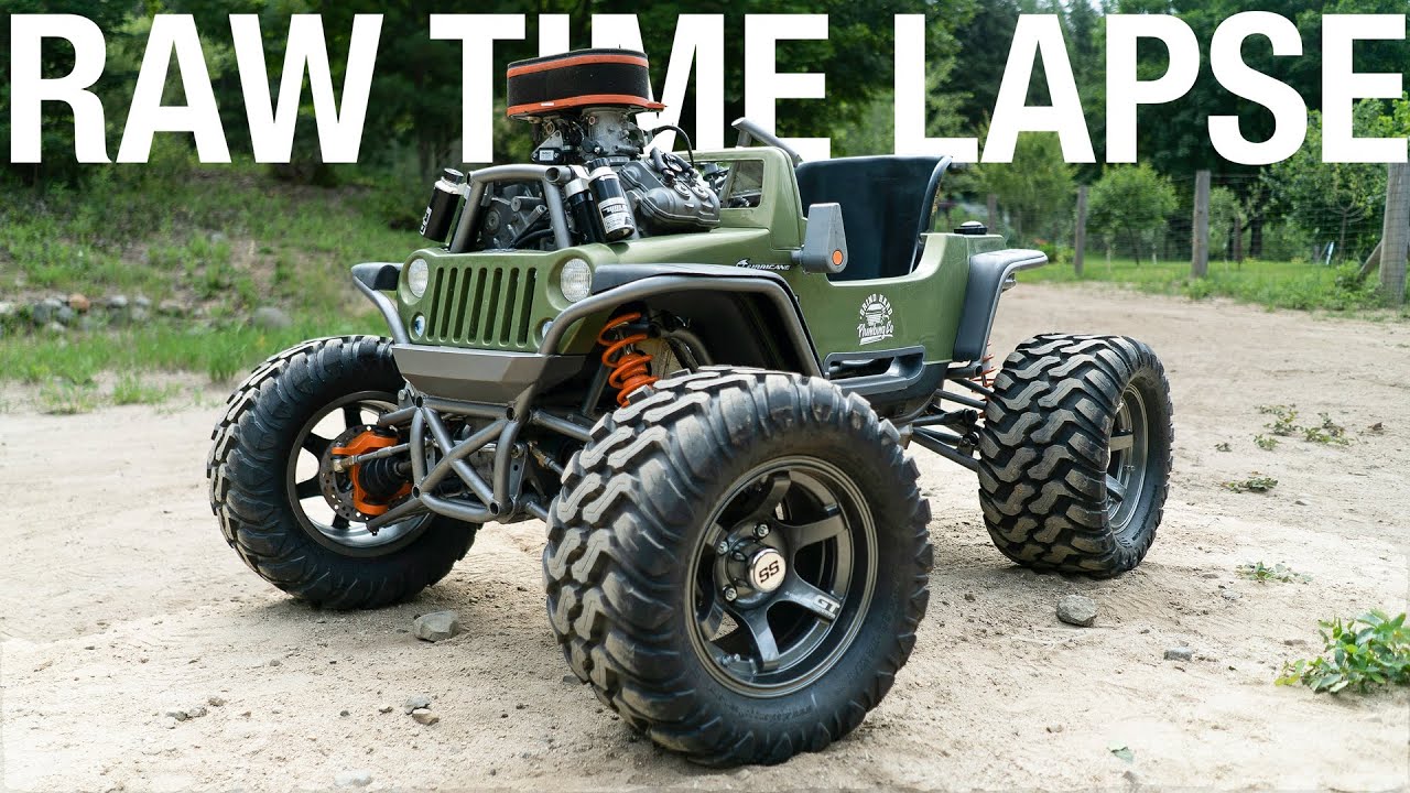 100HP Power Wheels 4WD raw time lapse