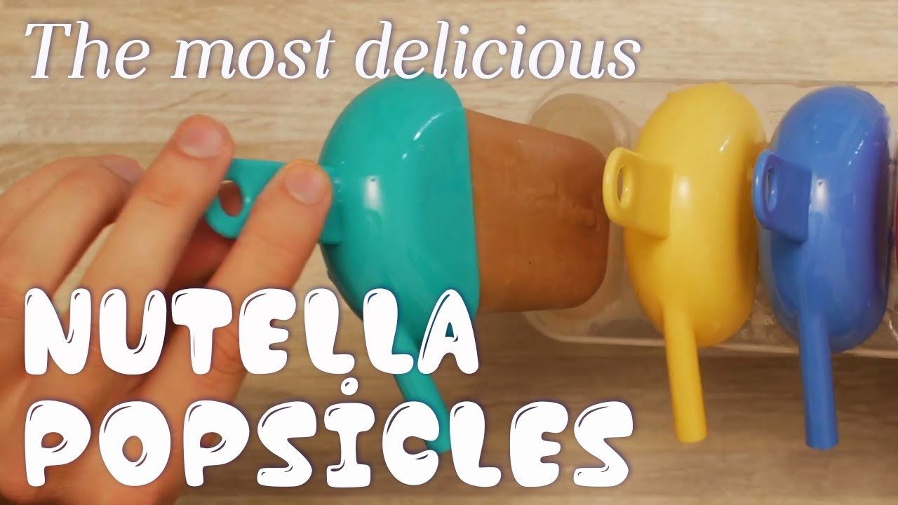 Super easy DIY Nutella popsicles