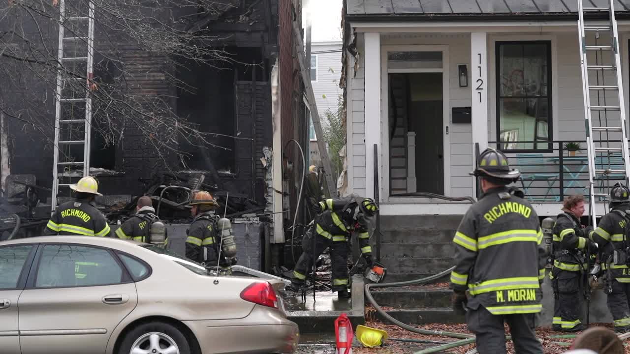 Woman, boy killed after Richmond house partially collapses during fire ...