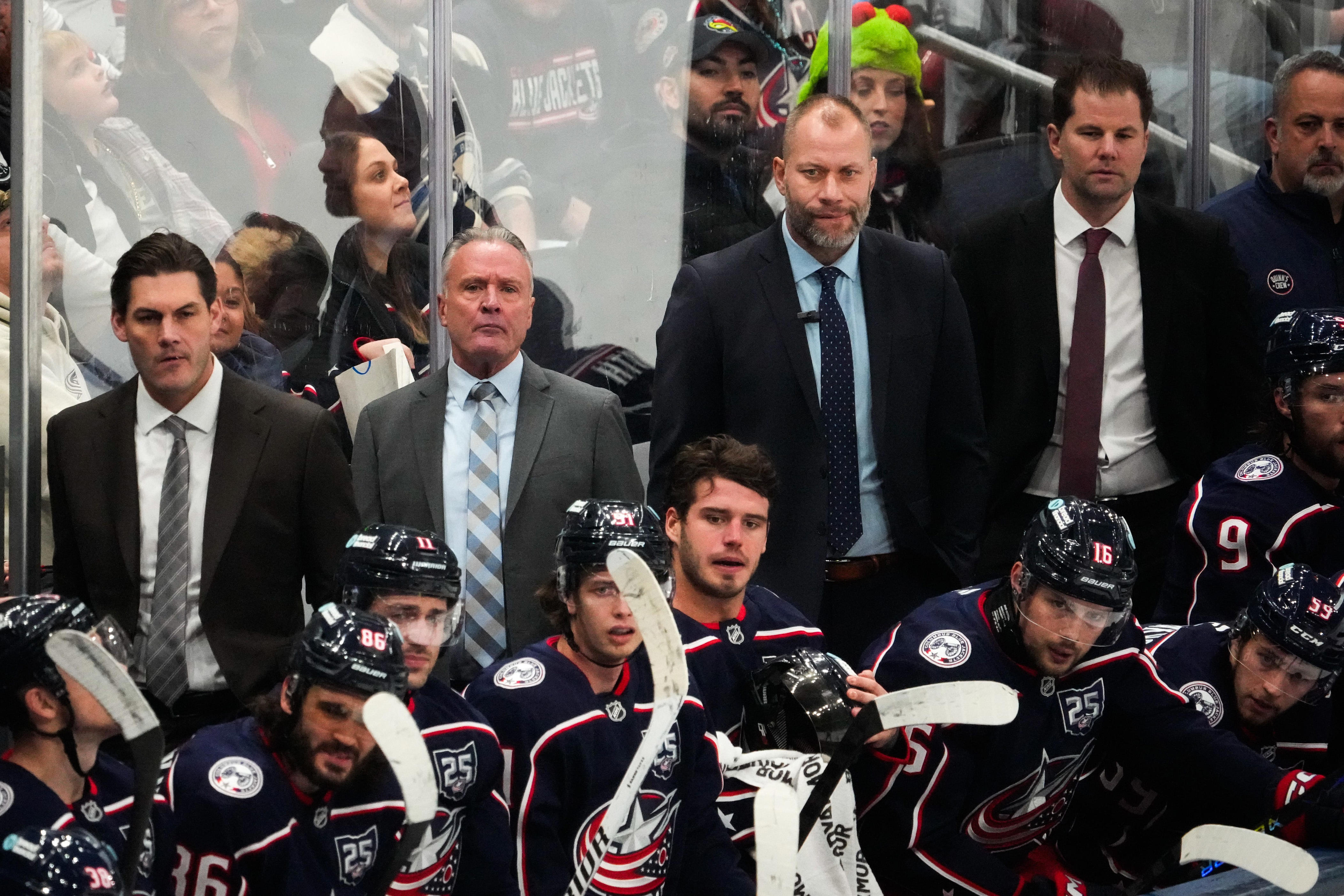 Why was Columbus Blue Jackets head coach Dean Evason fired?