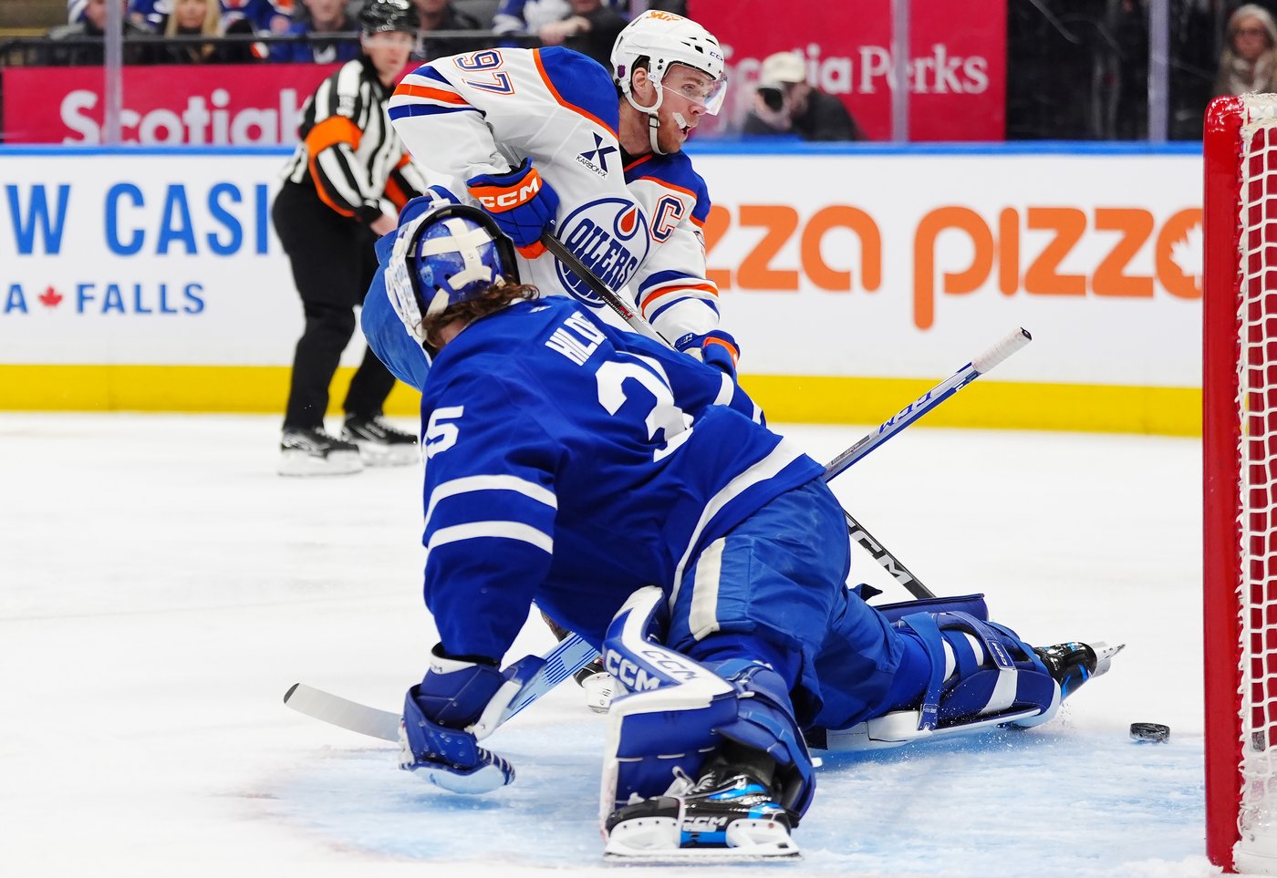 Connor McDavid powers Oilers over Maple Leafs 6-3 in Tristan Jarry's ...
