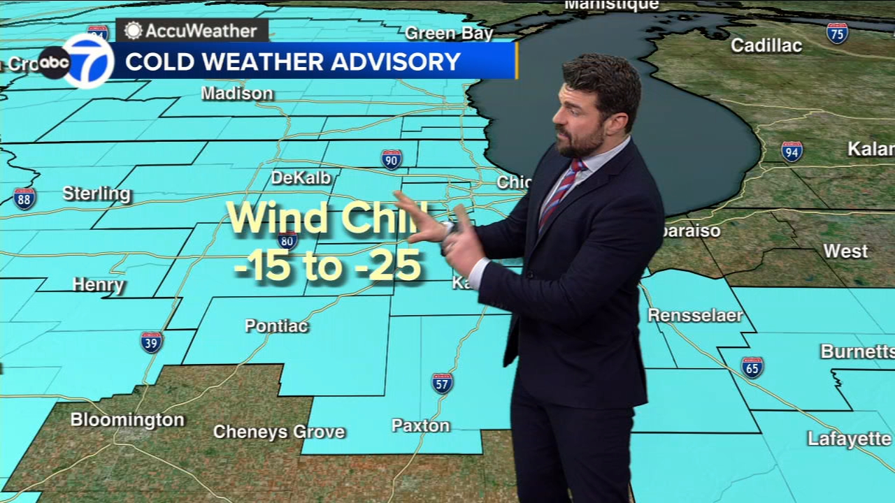 Arctic blast brings sub-zero wind chills to Chicago area; temps ...