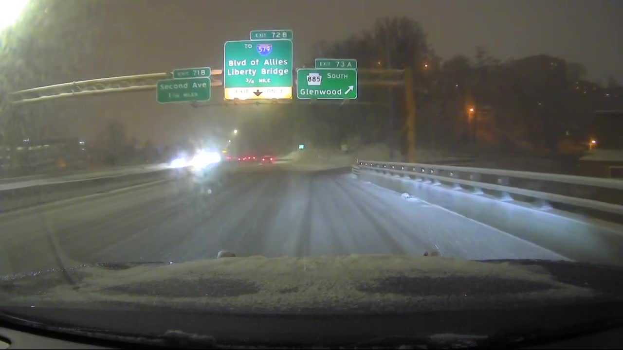 Live drive 4: See the snowy road conditions in Western Pennsylvania