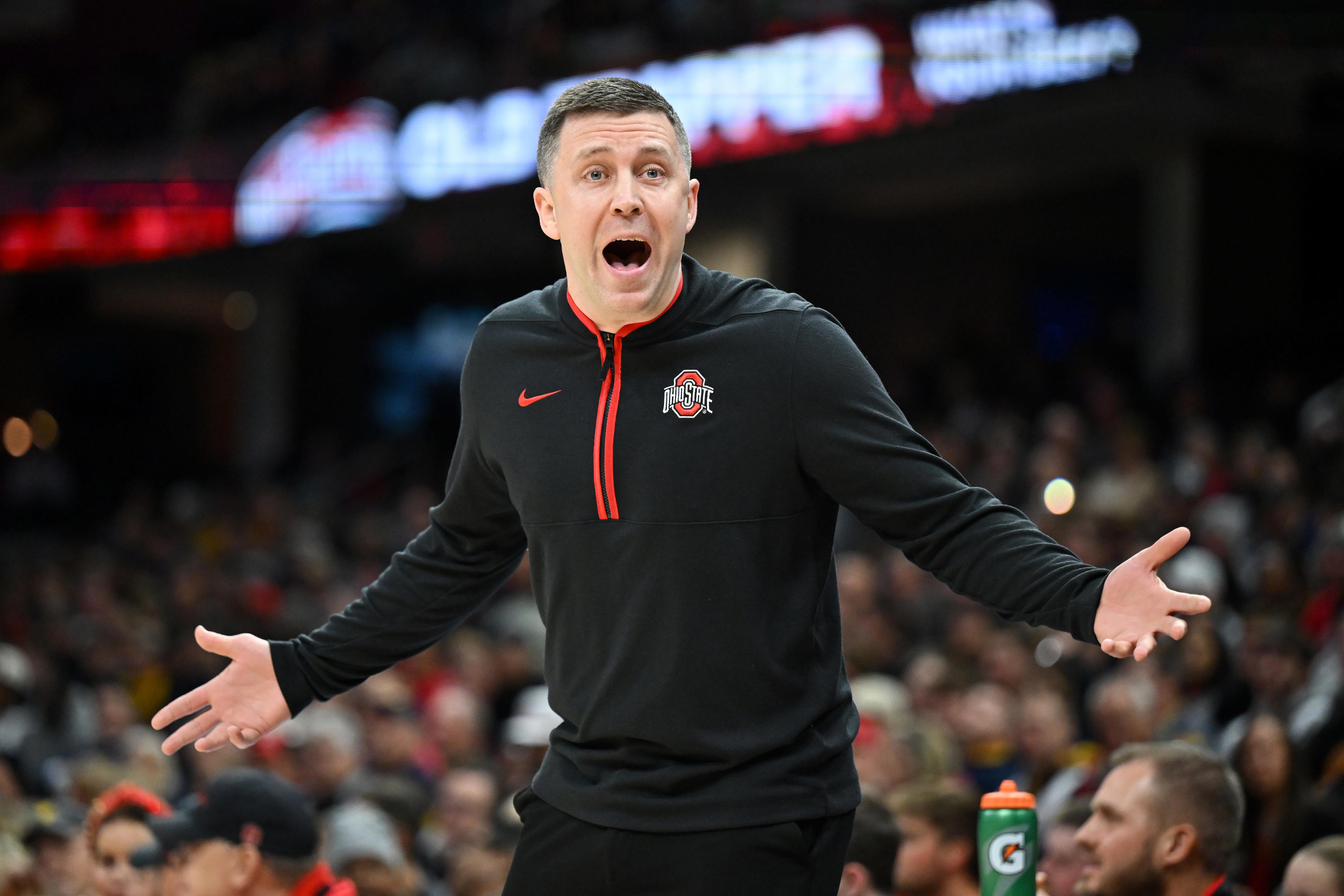 Ohio State basketball coach Jake Diebler discusses West Virginia win