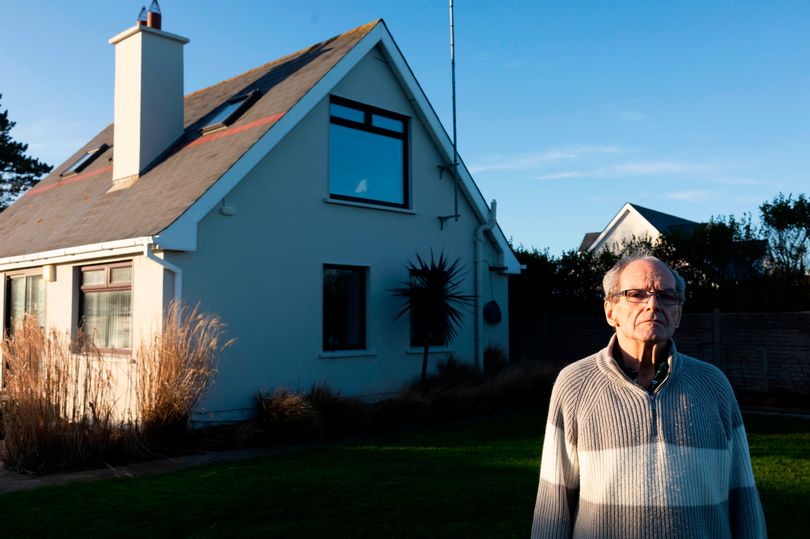 Pensioner months away from his home falling onto the beach after Storm ...