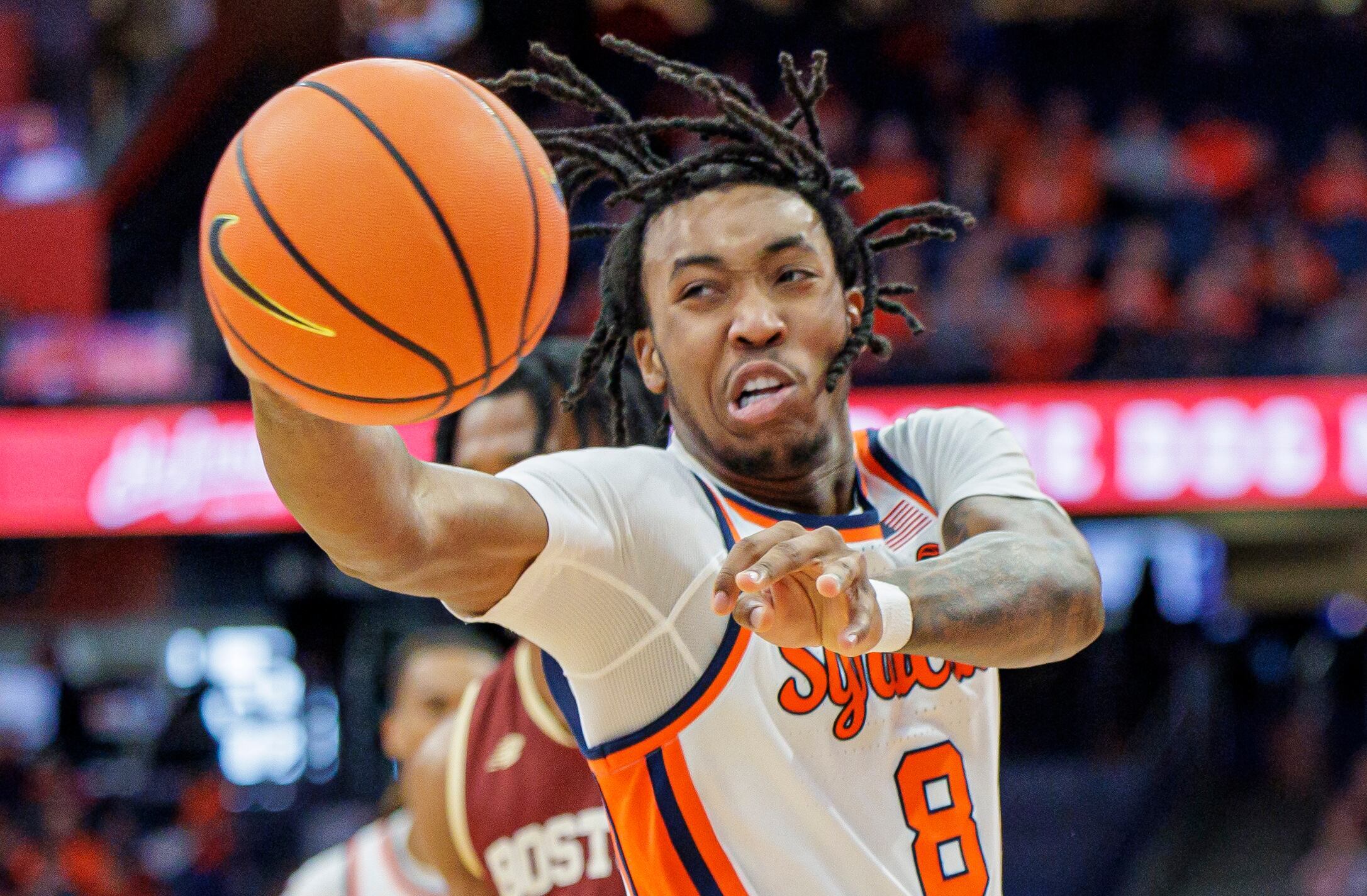 Former Syracuse guard Elijah 'Choppa' Moore leaves Utah basketball team