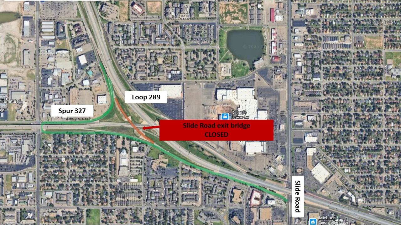Repairs scheduled for West Loop 289 exit; Slide Road exit bridge to be ...