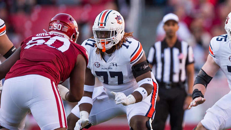 Auburn offensive lineman declares for 2026 NFL draft