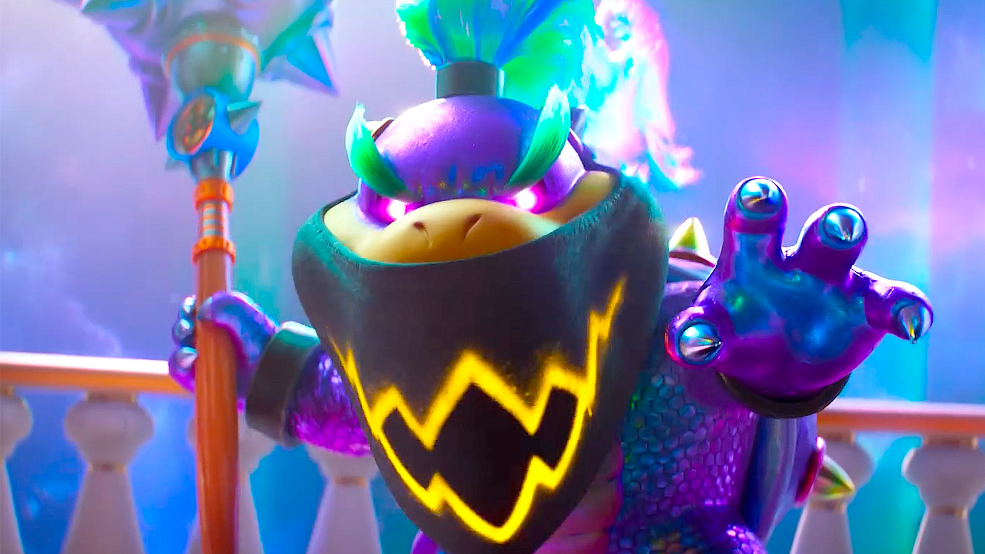 Watch Mario & Luigi battle Bowser Jr. in the Super Mario Galaxy movie clip