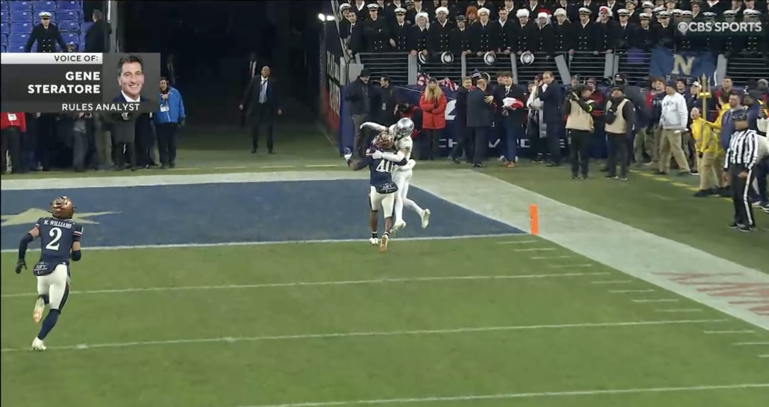 CBS announcers can't believe missed call in Army-Navy